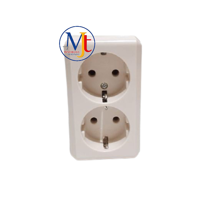 Double Stop Kontak OB (Cream) 15420 Broco | Lazada Indonesia