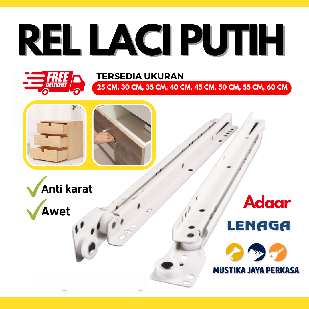 Rel Laci Adaar 25 mm Pintu Lemari Murah Bukan Elco | Lazada Indonesia