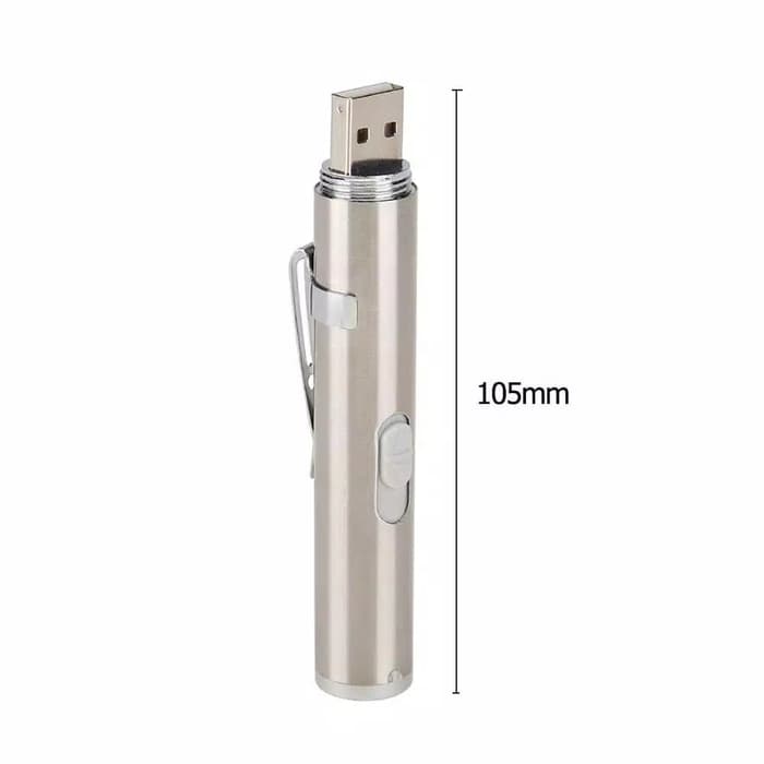 senter USB Senter 3 in 1 Mini Multifunction LED Laser Pointer UV ...