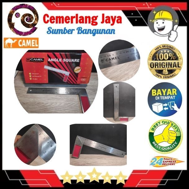 SIKU METER TUKANG CAMEL 12 INCH (30CM) TEBAL - PENGGARIS METERAN ...