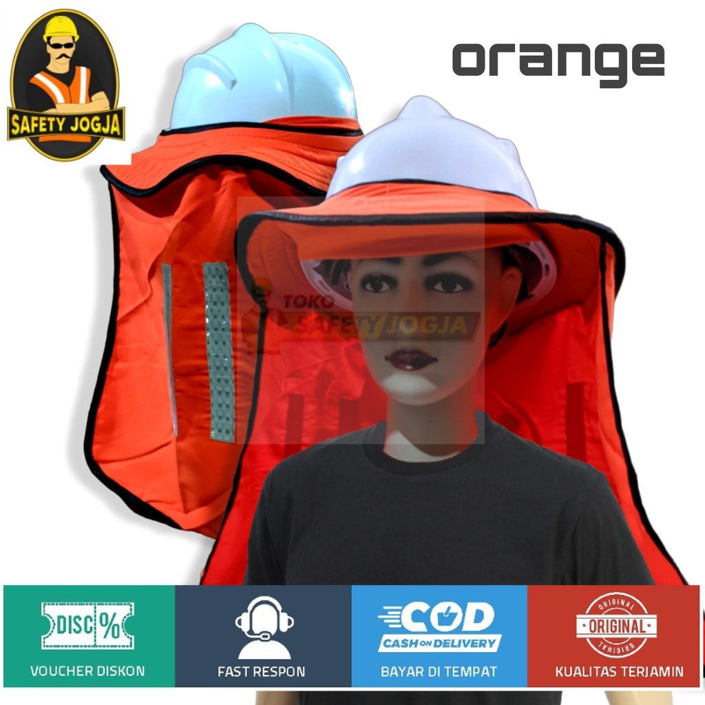 Topi Pelindung Panas Sunbrim / Safety Hat (Pelindung panas untuk helm ...