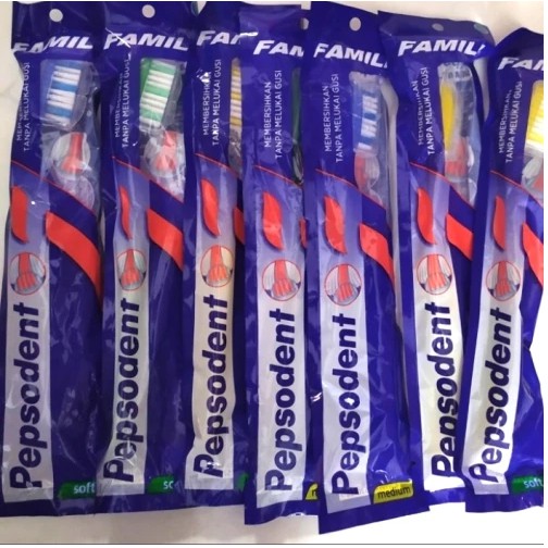 PEPSODENT SIKAT GIGI FAMILY SOFT/MEDIUM ISI 1 PCS | Lazada Indonesia