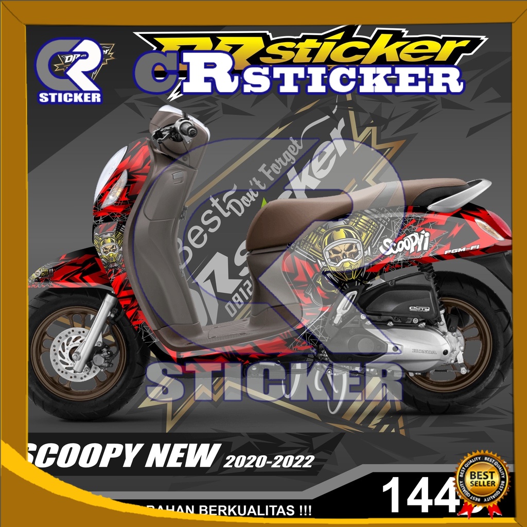 Dekal Sticker SCOOPY NEW 2020-2022 Full Body Stiker Skotlet SCOOPY ...