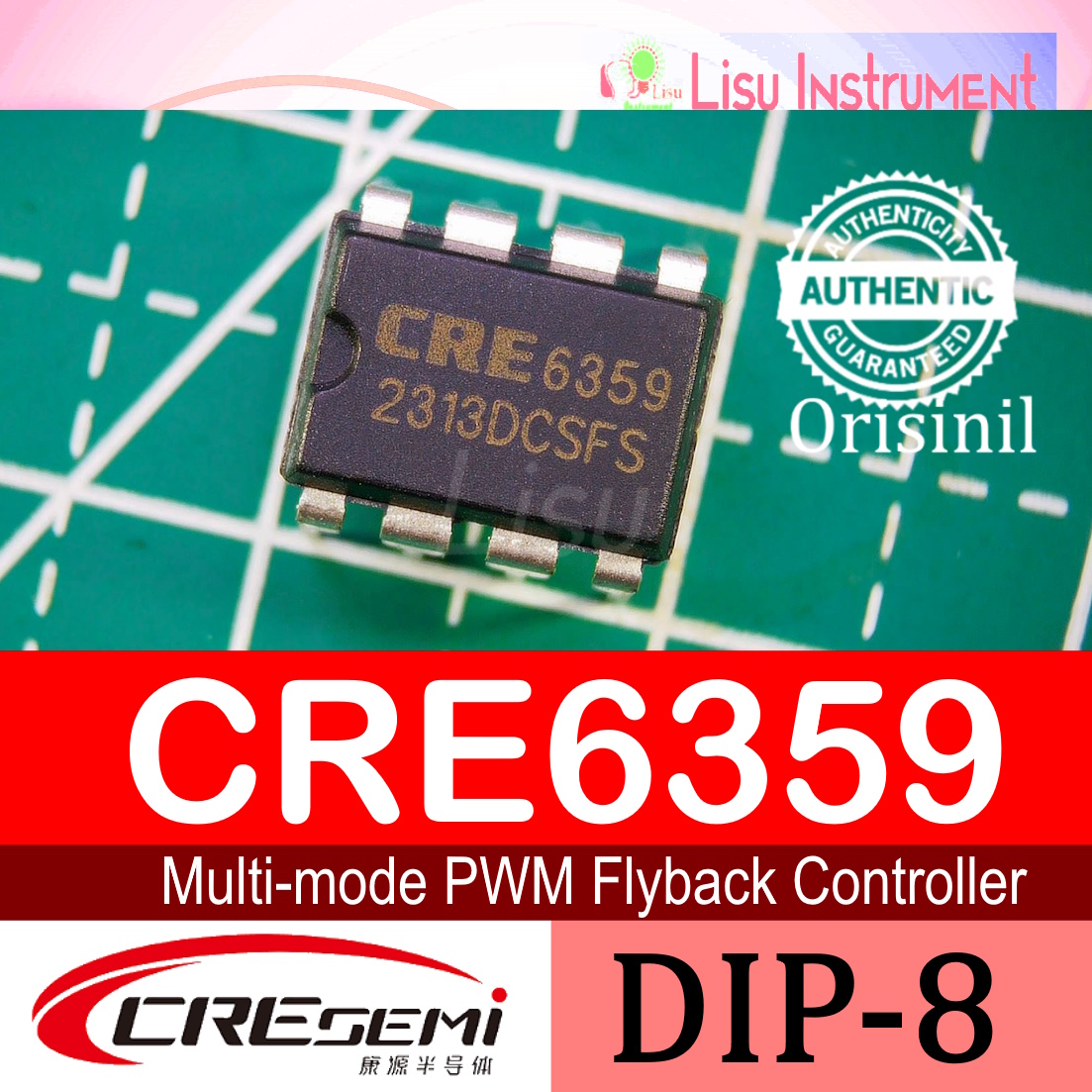 CRE6359 High Performance Multi-mode PWM Flyback Controller DIP-8 CRE Semiconductor ORIGINAL ...