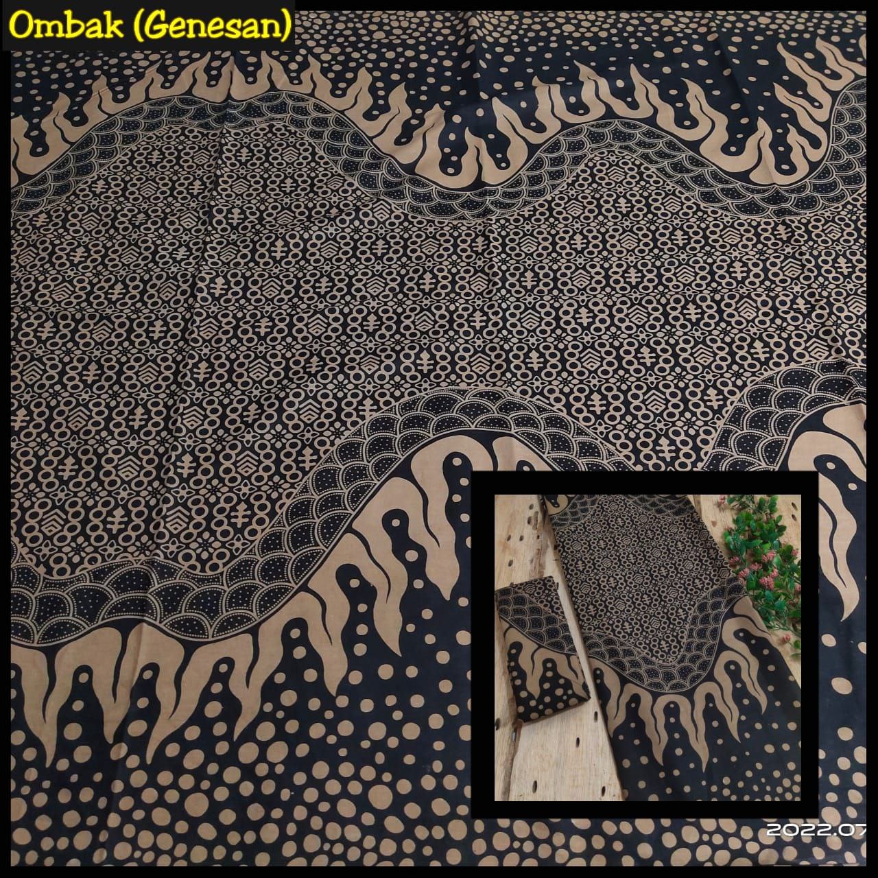 Kain Batik Halus Printing Motif Ombak Kain Batik Printing Khas ...
