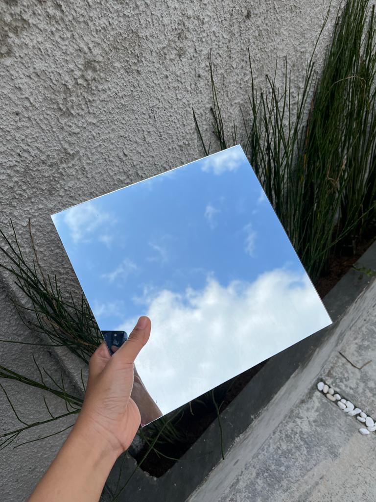 Kaca Dinding MouldingUkuran 20CM x 20CM / Kaca Cermin Rectangular Tebal ...