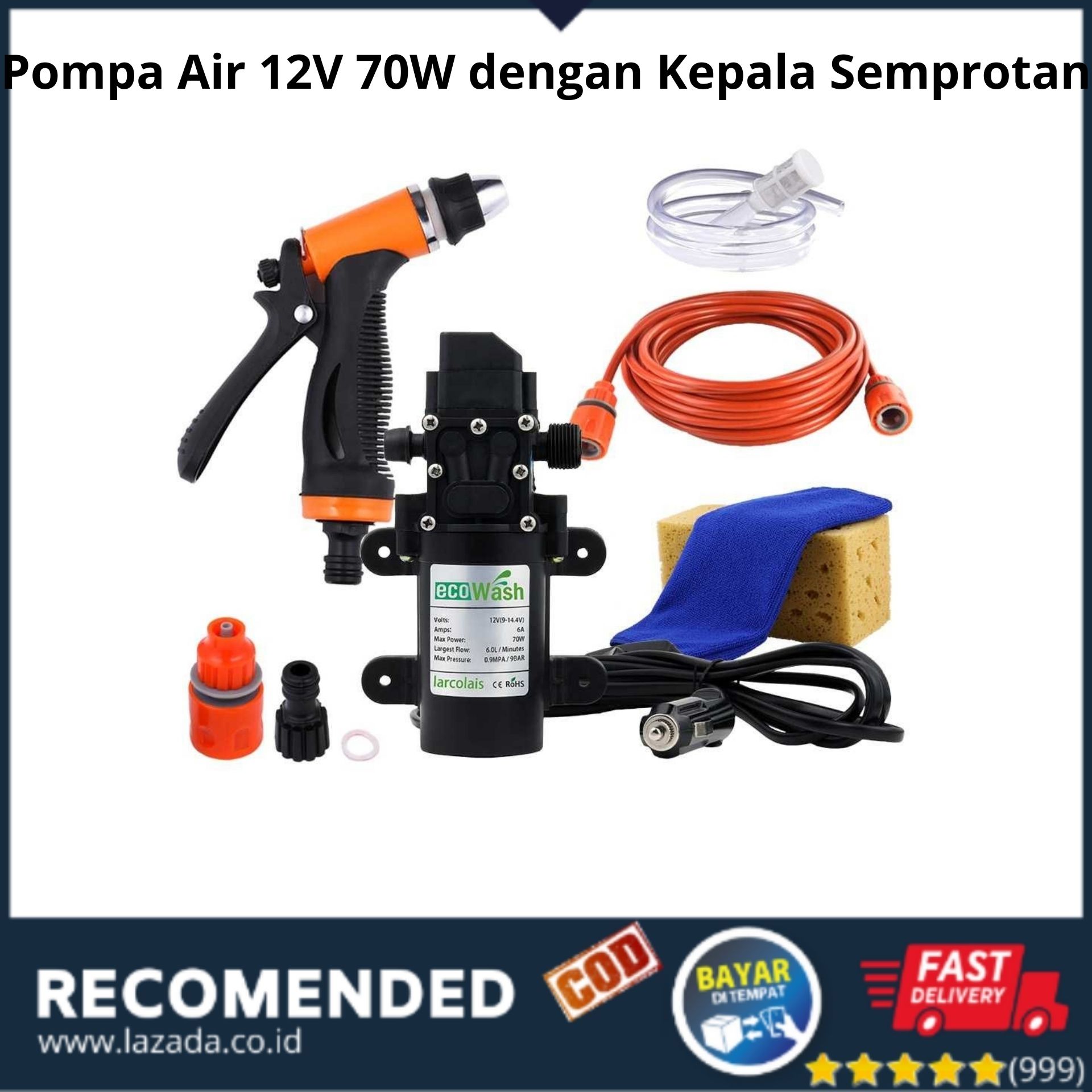 Pompa Air 12V DC Pompa Air 12V tekanan tinggi Pompa Air 12V aki Pompa ...
