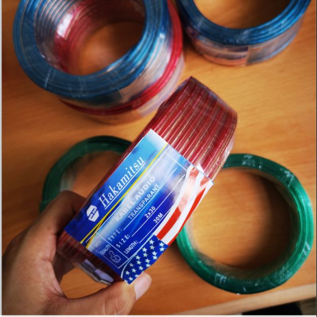 Kabel Audio / Kabel Listrik Transparan 2x30, 2x50 30Meter / Super Promo ...