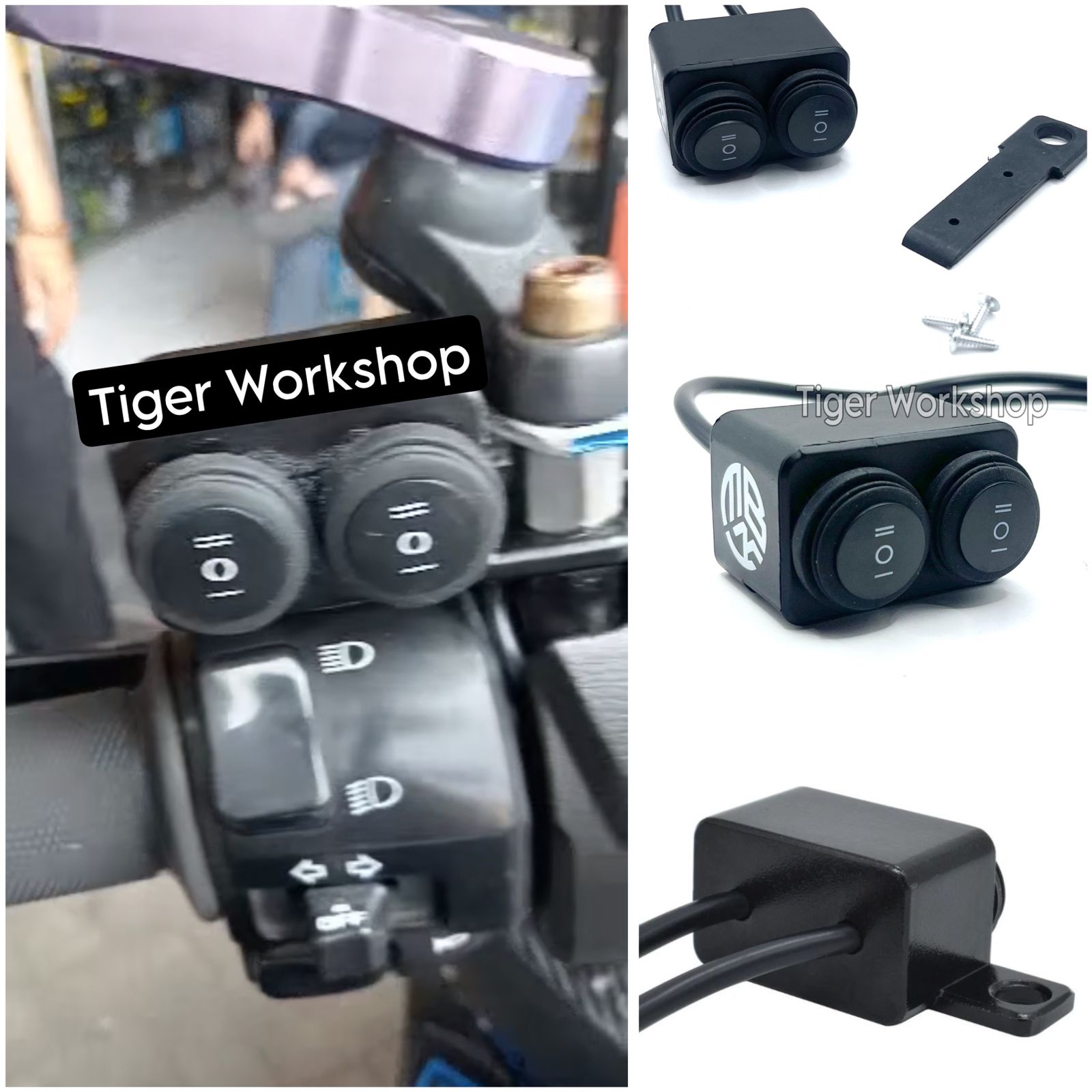 Saklar motor lampu on off on 2 tombol double bracket spion saklar spion ...