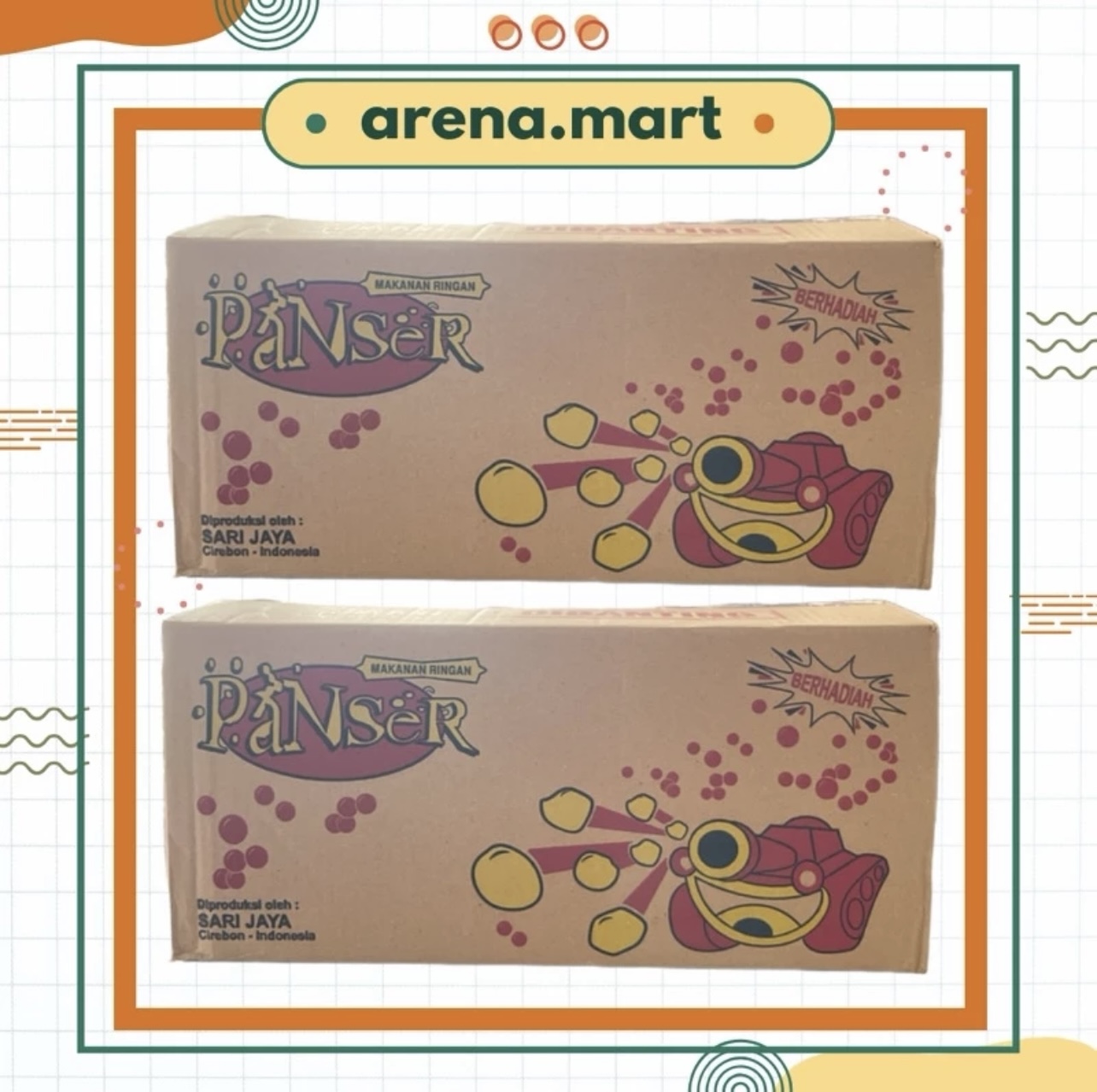 Snack Chiki ciki jadul zaman dulu Berhadiah panser rasa kari ayam 1 Dus ...