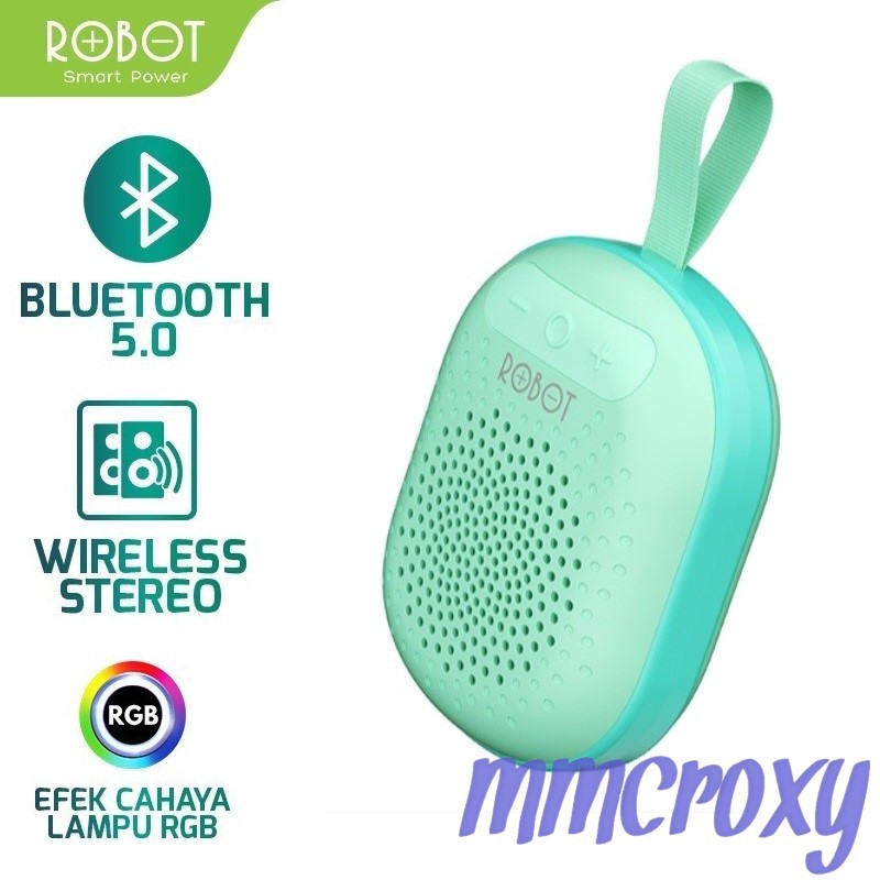 Robot RB20 Speaker Bluetooth 5.1 Speaker Portable TWS With RGB TF Card ...