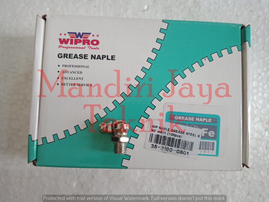Naple Napple Nipel Napel Nepel Grease Oil Bengkok 90' Bahan Besi M8 x 1 ...