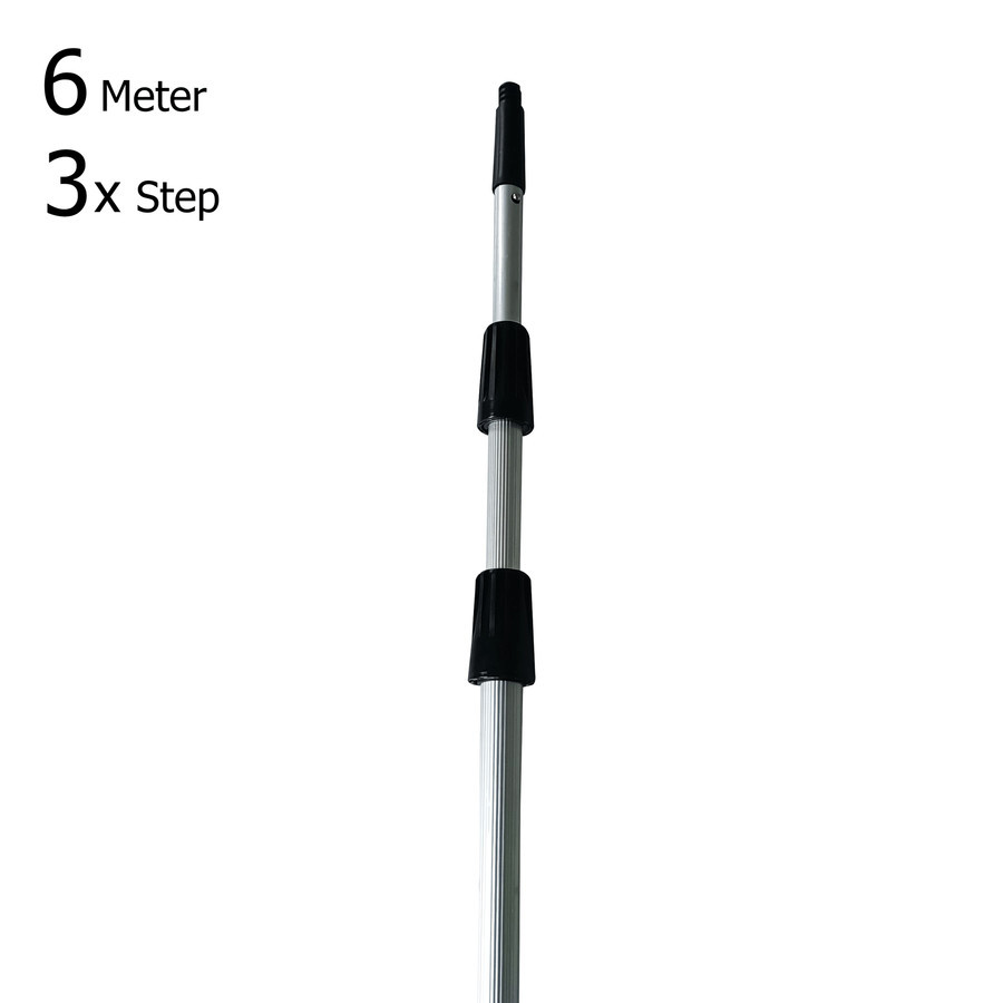 Stick Alumunium 6 Meter ( Telescopic x 3 Step ) / tongkat kebersihan ...