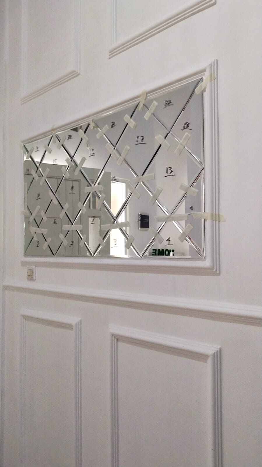 custom kaca cermin bavel ukuran 120 x 70cm | Lazada Indonesia