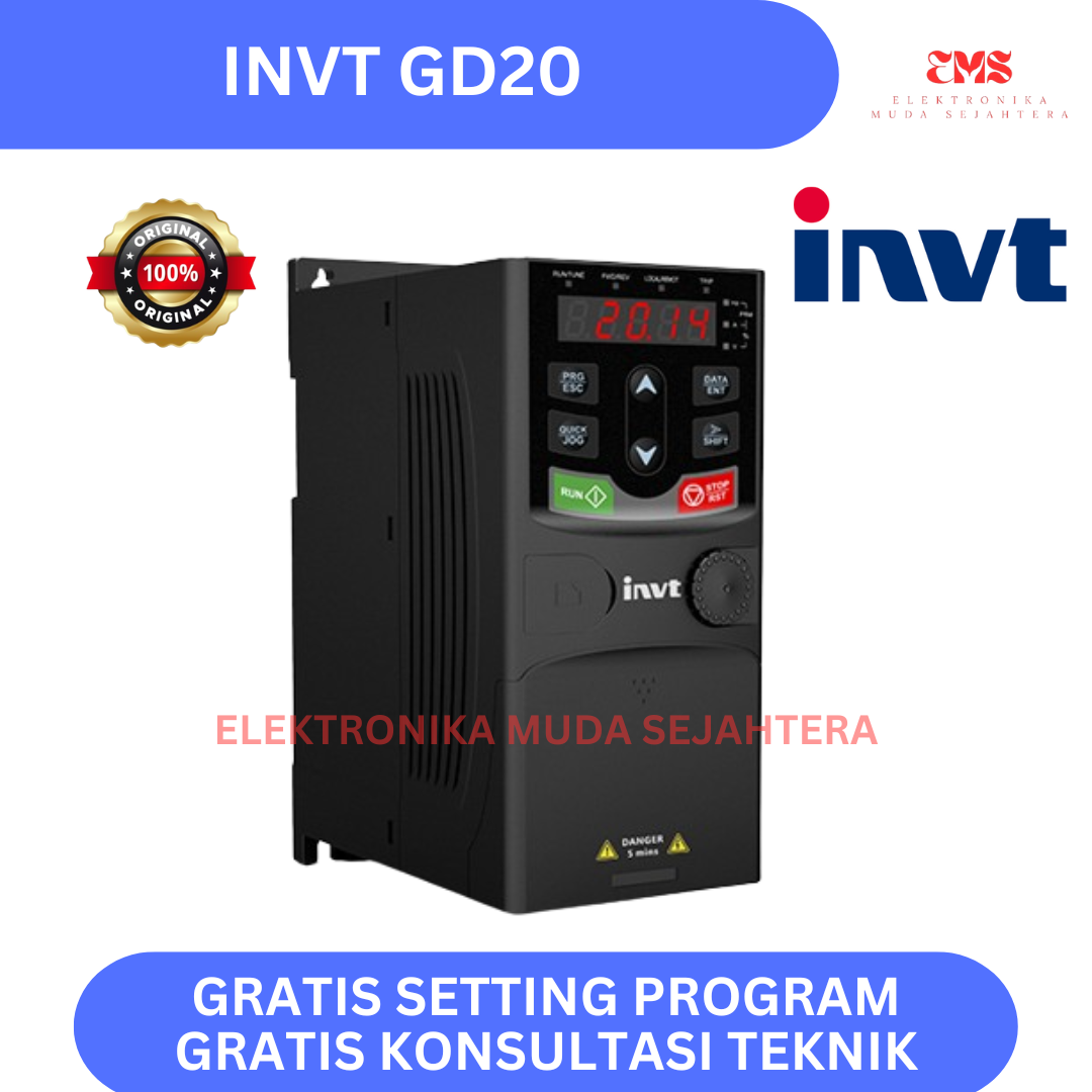 VFD INVERTER INVT GD20-2R2G-4 2.2KW 3HP 380V 3 PHASE VARIABLE FREQUENCY DRIVE | Lazada Indonesia