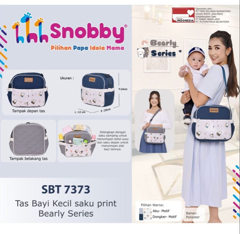 Snobby Tas Bayi Kecil Saku Print Bearly Series - IVA | Lazada Indonesia