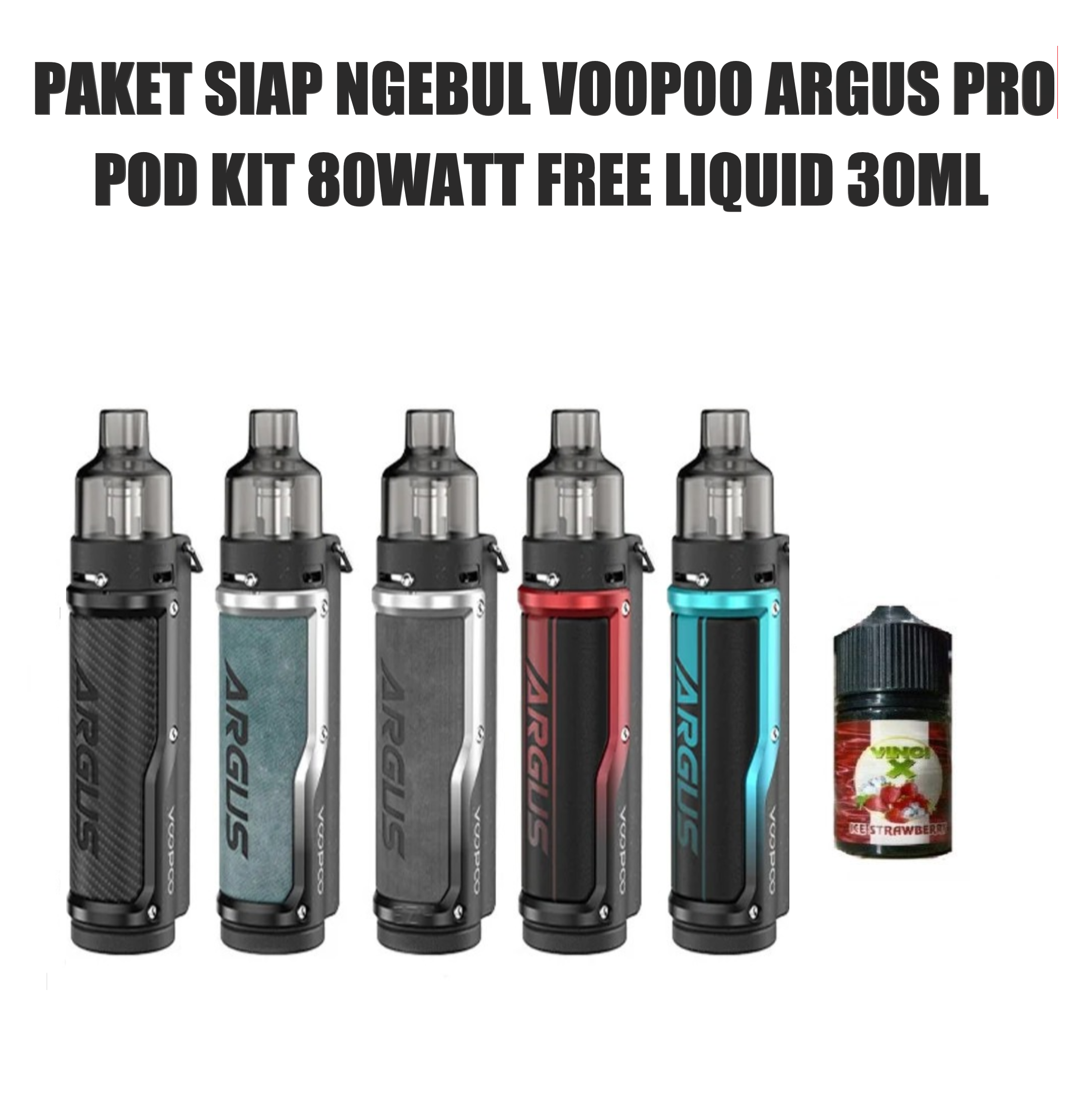 Vapepod Siap Ngebul Vopoo ARGUS PRO Pod Kit 80W - Argus PRO Pod Baterai ...