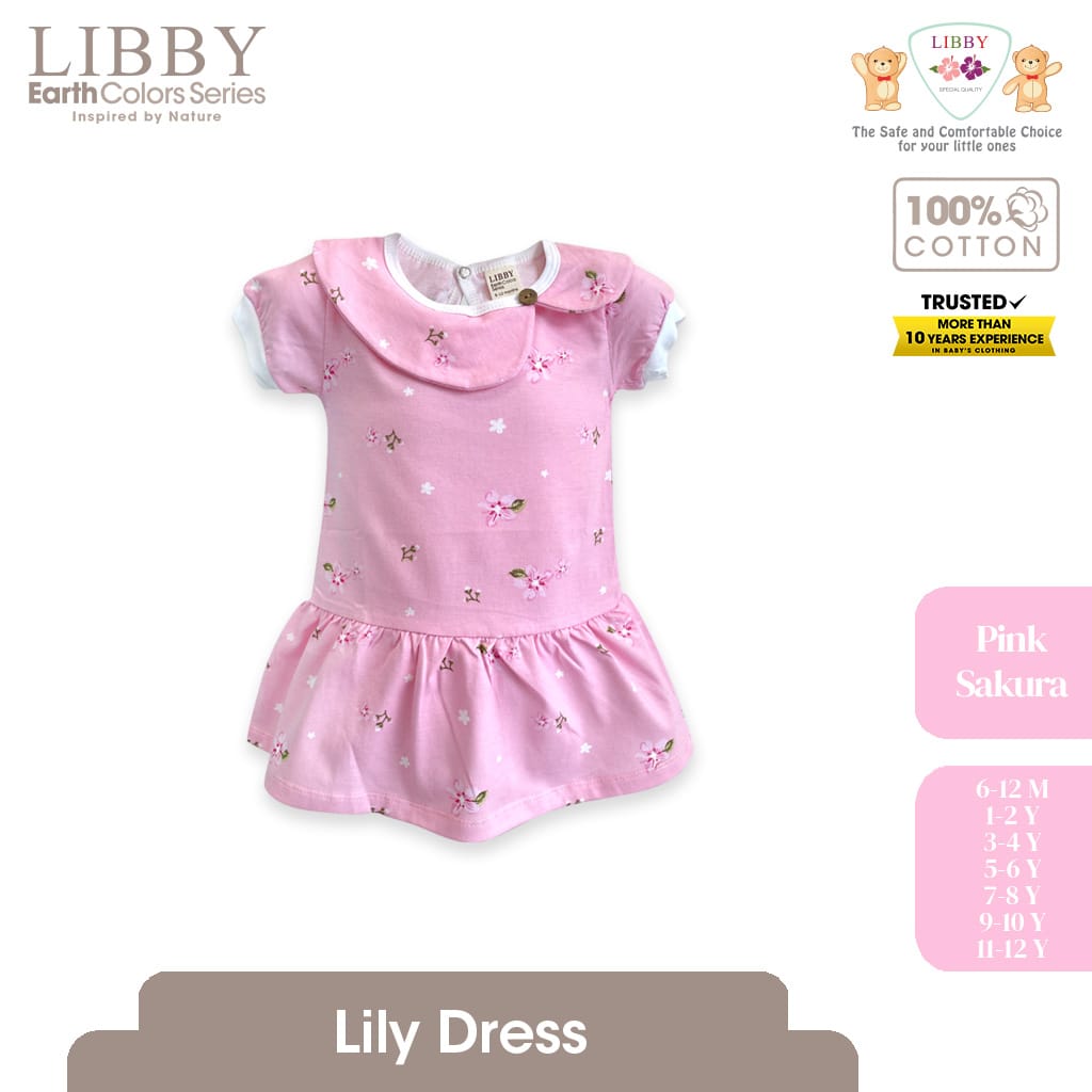 Libby Baby (( LILY DRESS )) Dress Anak Motif | Ukuran 9 bulan - 6 tahun ...