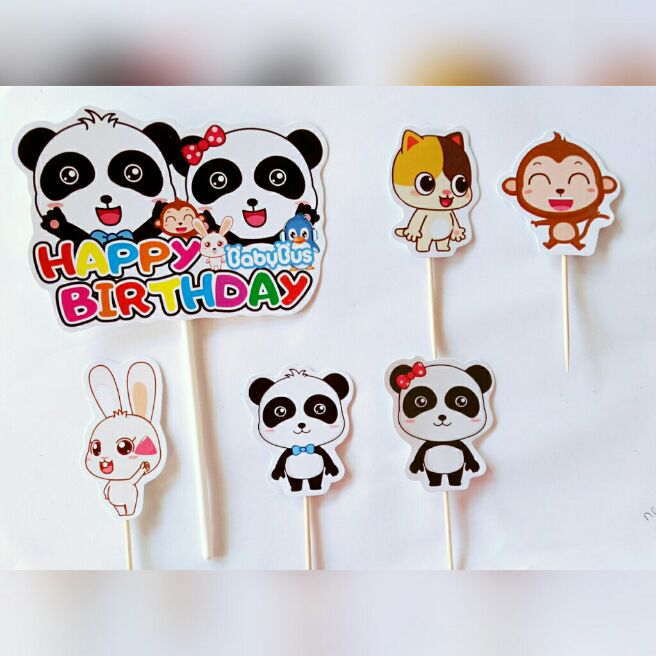 topper toper hiasan kue cake ulang tahun happy birthday karakter ...