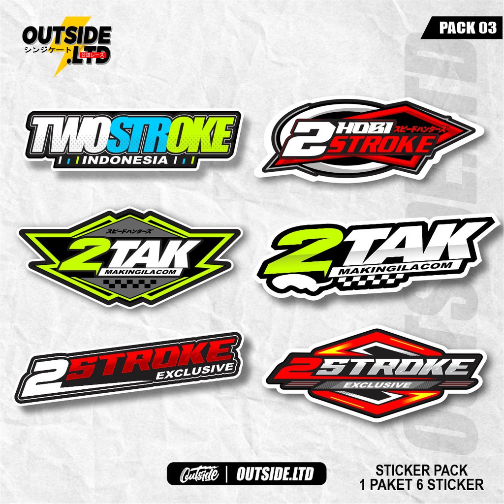 STIKER 2 STROKE 2 TAK MOTOR, STIKER PRINTING MOTOR | Lazada Indonesia
