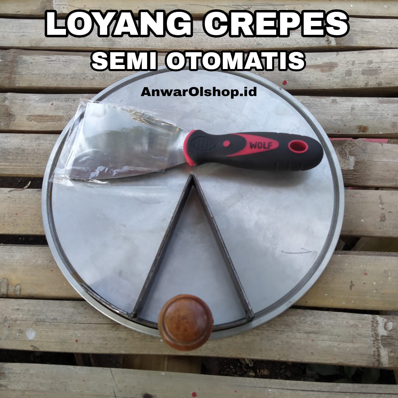 Loyang Crepes Bahan Alumunium Cor Semi Otomatis // Wajan Crepes Semi ...