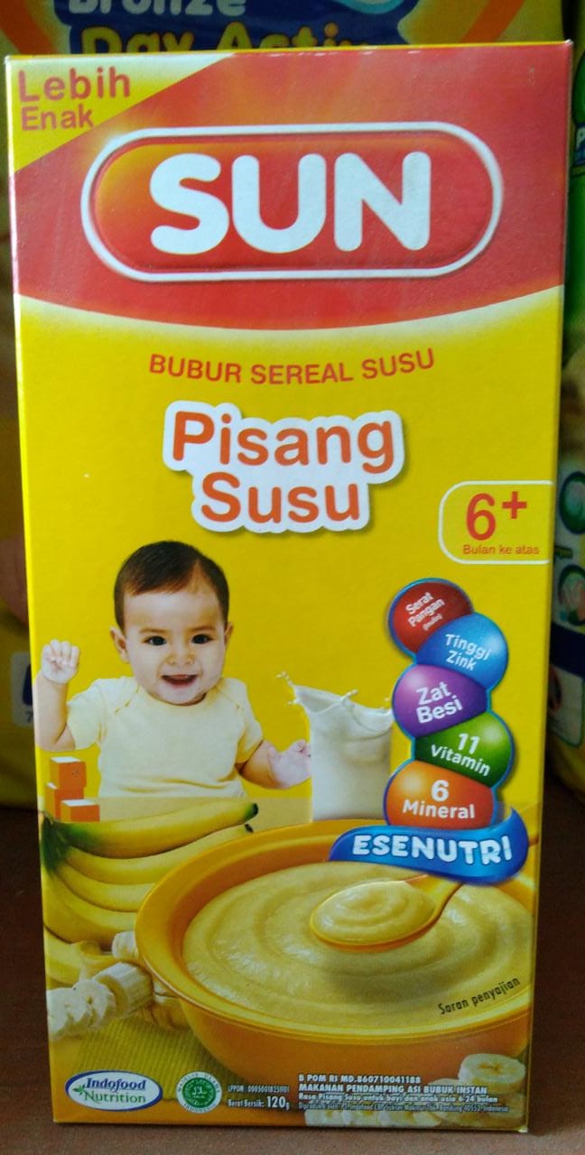 Sun Pisang Susu Bubur Bayi/ Bubur Sereal Susu | Lazada Indonesia