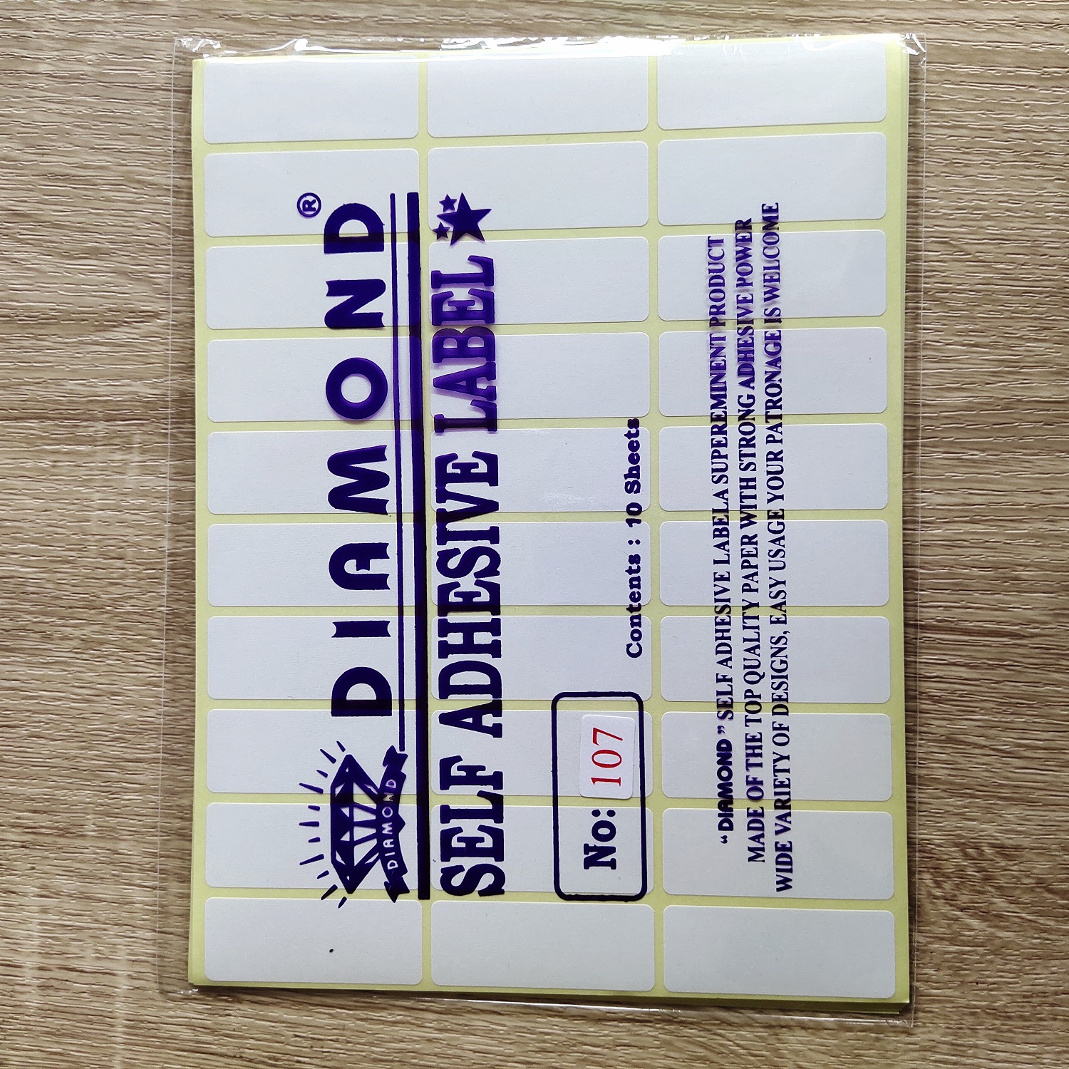 Label 107 Sticker (300 label) 1,8 x 5 cm | Lazada Indonesia