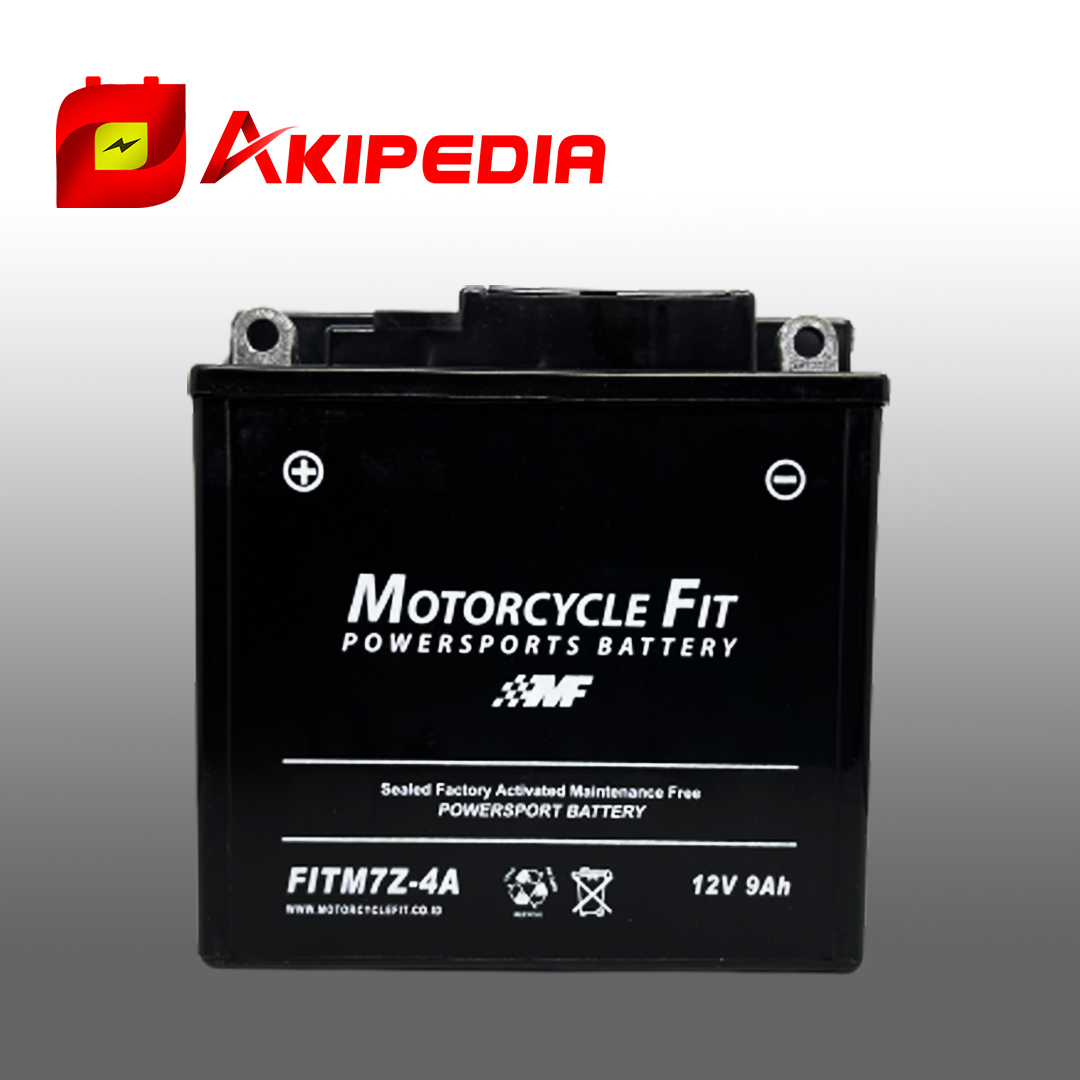 Aki Motor Bajaj Pulsar UG3 UG4 Accu Aki MF FITM7Z-4A aki kering ...
