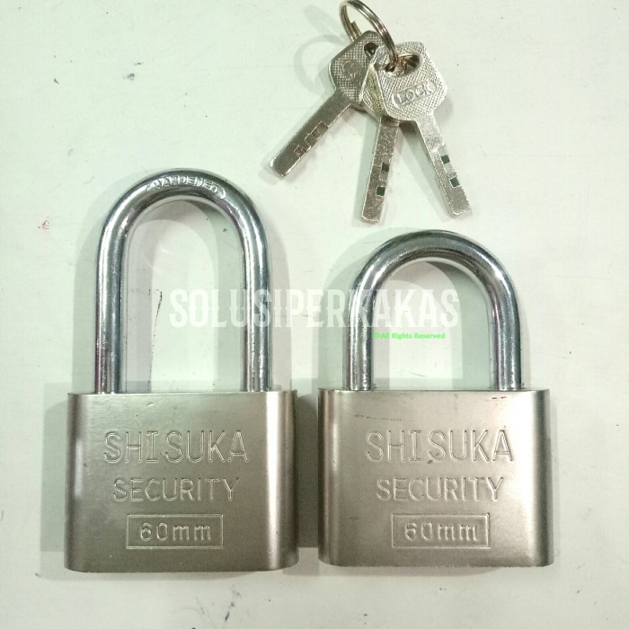 GEMBOK PAGAR GEMBOK CAKRAM MOTOR LEHER PENDEK GEMBOK LEHER PANJANG STAINLESS 30 40 50 60MM ...