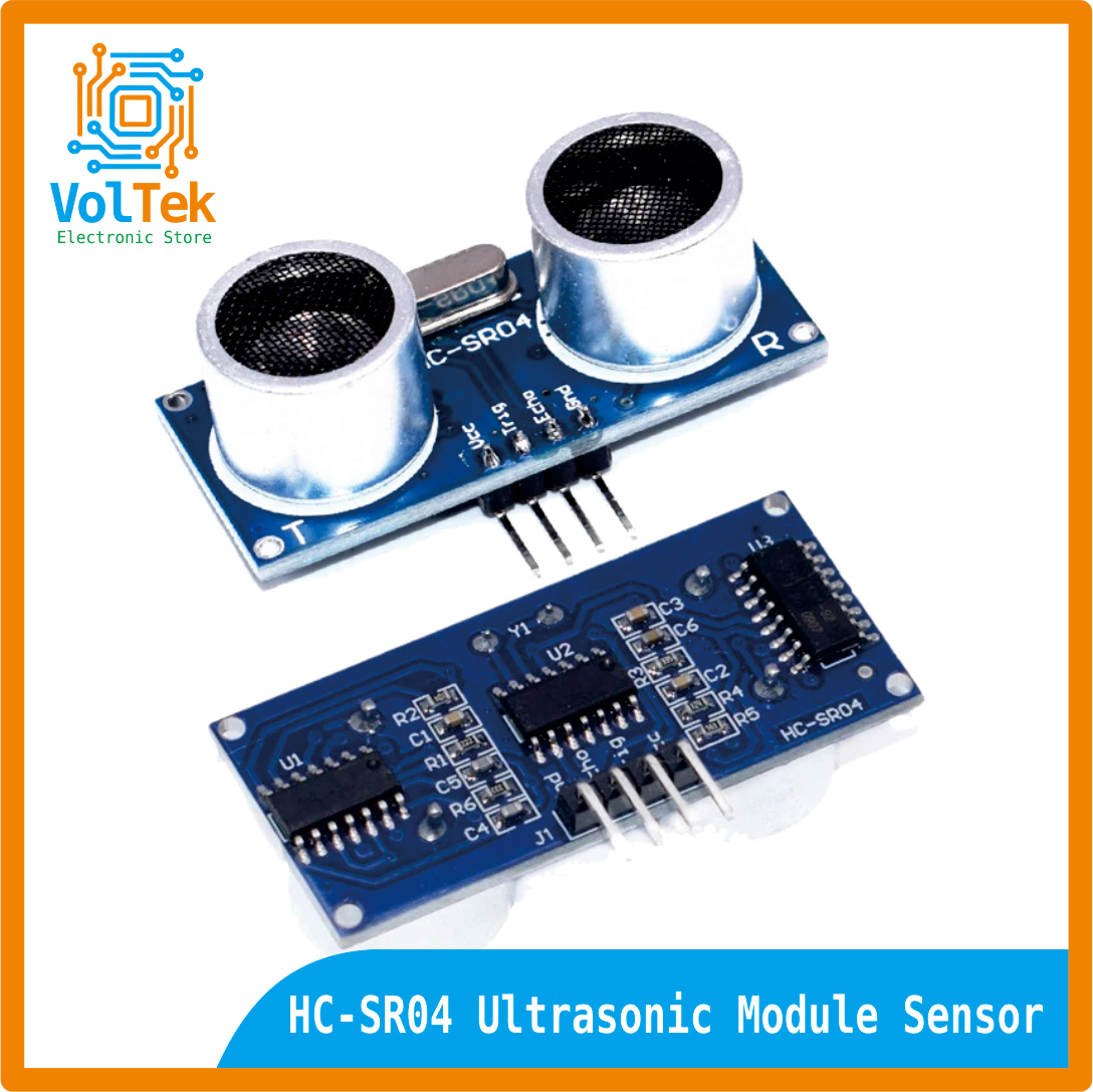 Hc Sr04 Ultrasonic Module Sensor Ultra Sonic Pengukur Jarak Ultrasonik Lazada Indonesia