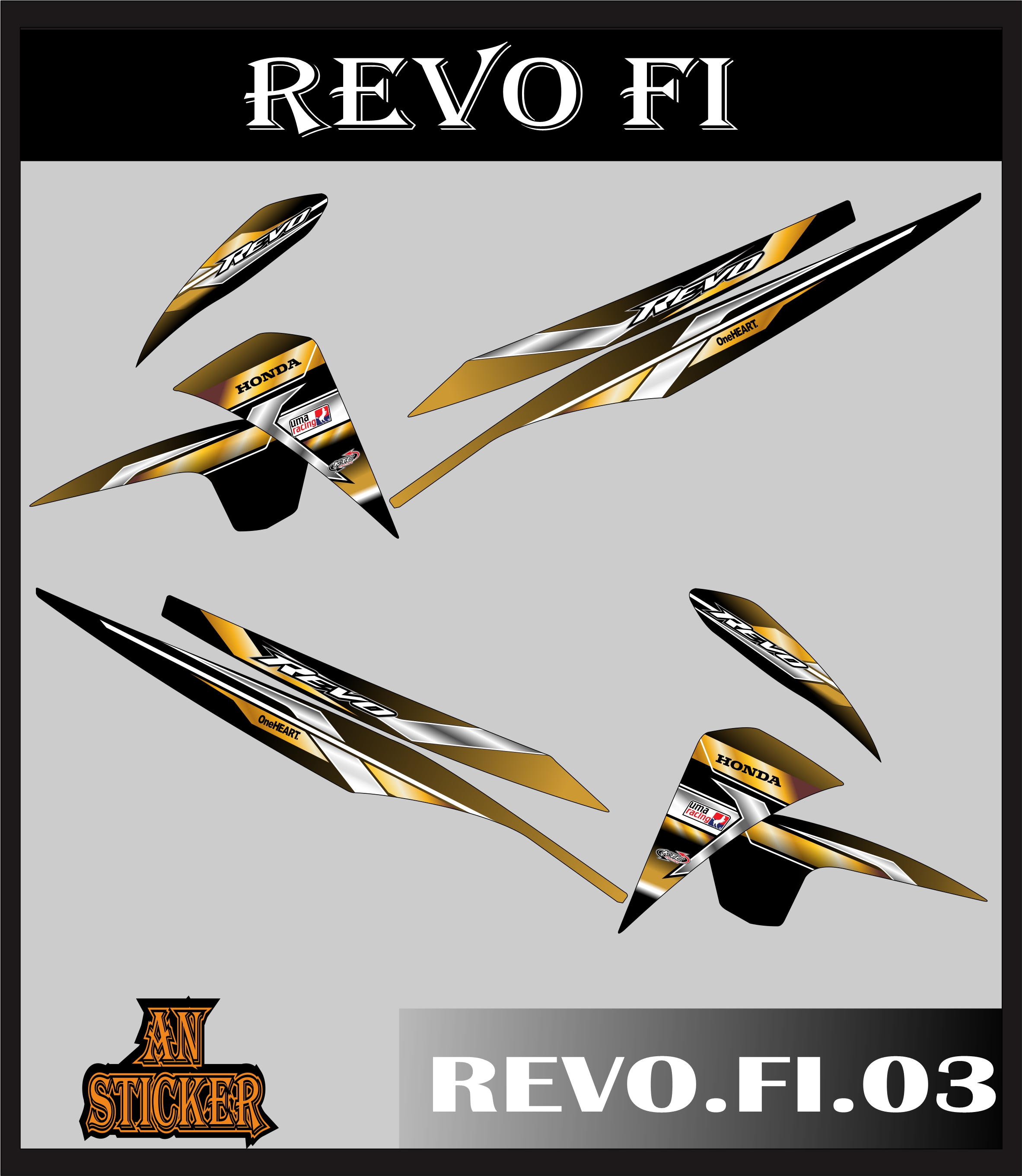 Striping REVO FI - Stiker REVO FI List Variasi Motor STICKER HONDA REVO ...