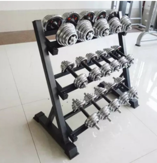 RAK DUMBELL / RACK DUMBEL BARBEL 3 SUSUN ALAT FITNES | Lazada Indonesia