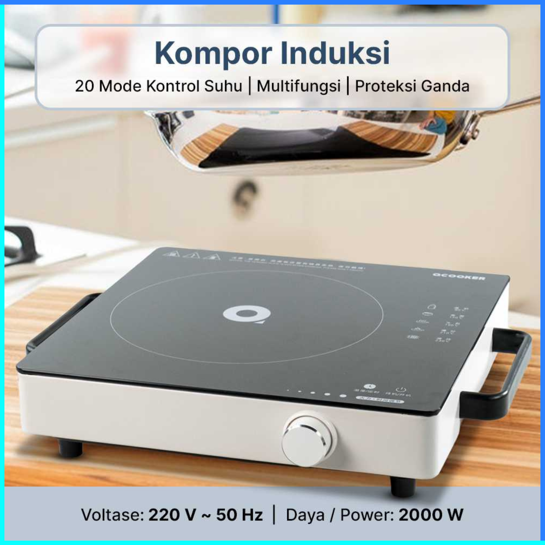 COD QCOOKER Induction Cooker Kompor Induksi low watt terbaik hemat ...