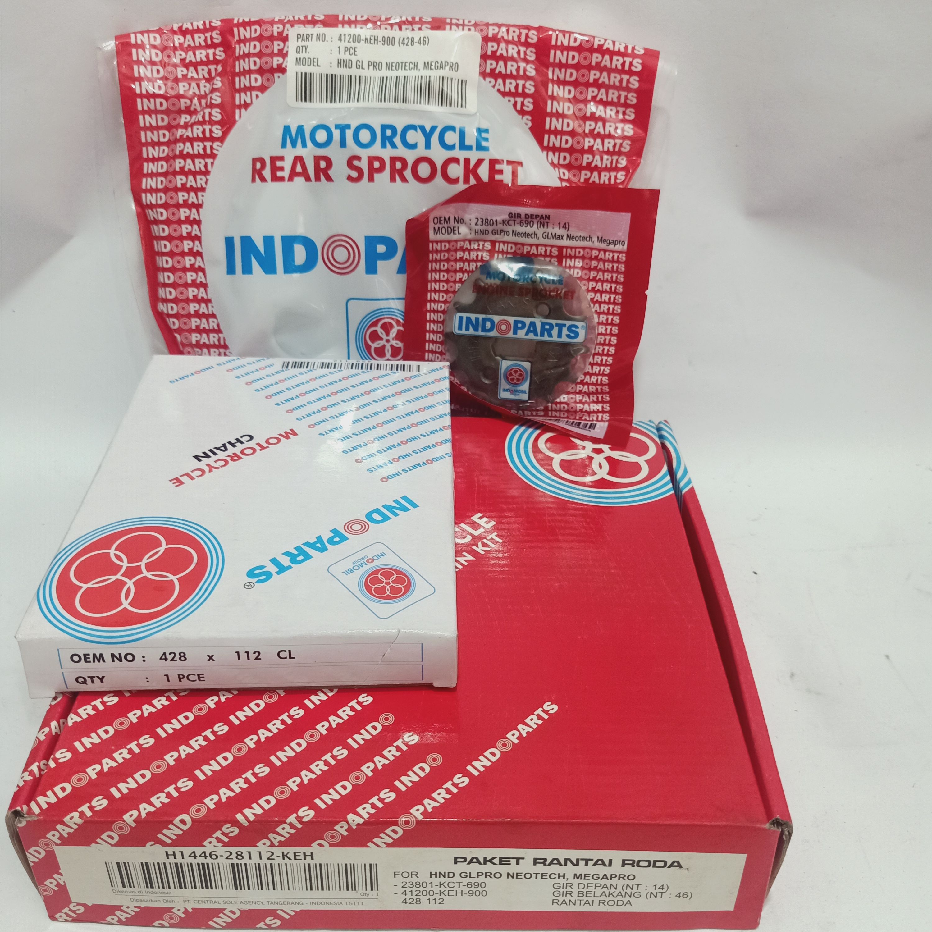 gear set / gir paket/ paket rantai roda indopart KEH GL PRO NEOTECH ...