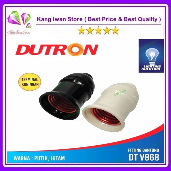 Kang Iwan Store - Fitting Lampu Gantung SNI E27 Fitting Listrik Terminal Kuningan Dutron ...