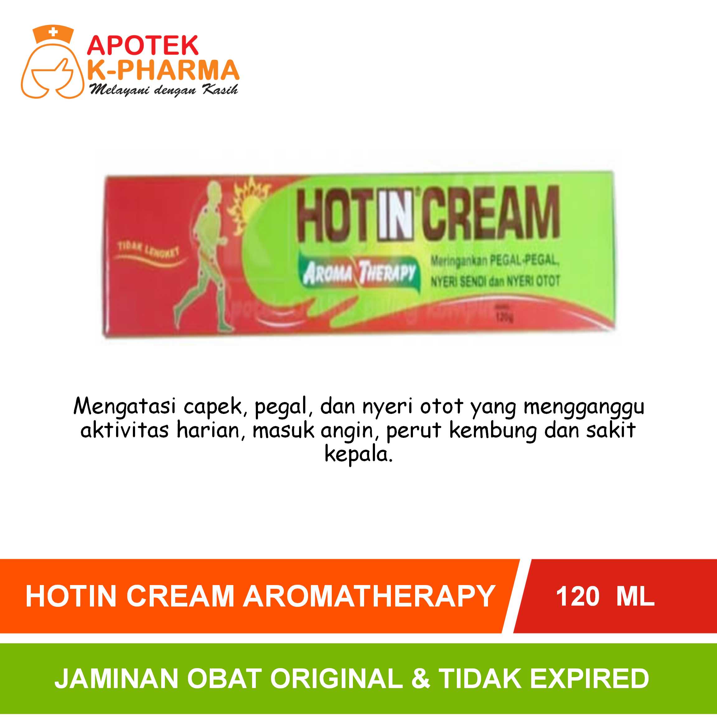 Hotin Cream Aromatherapy Isi 120ml Obat Original Ultrasakti | Lazada ...