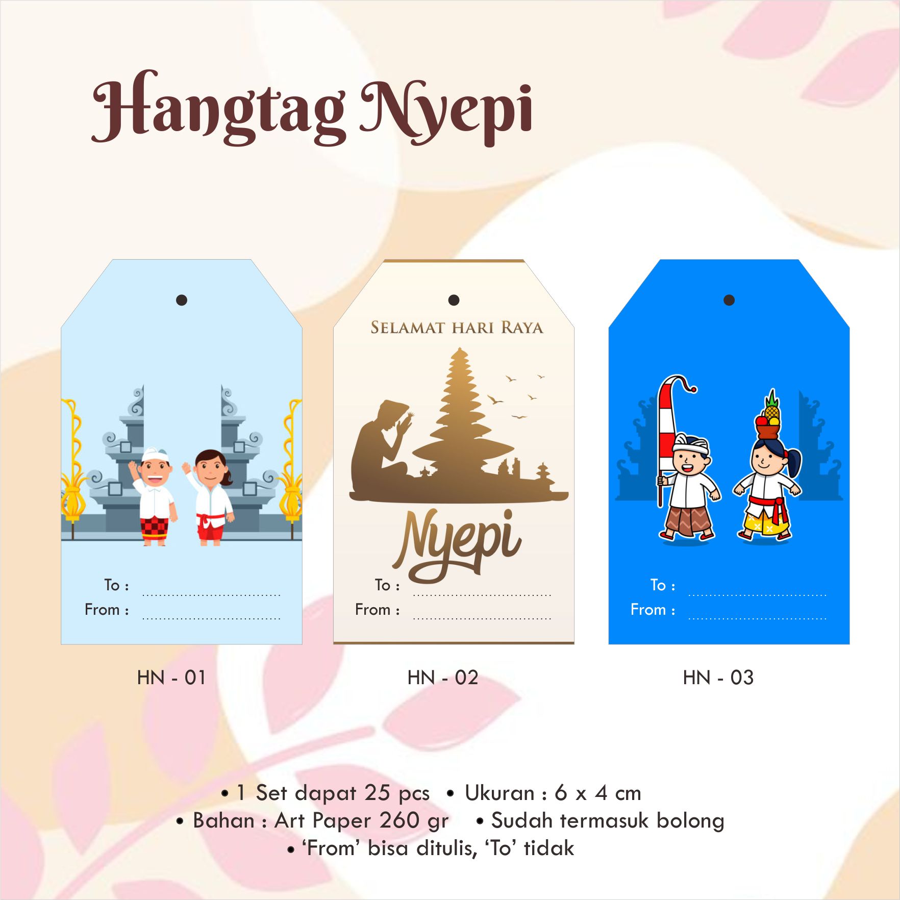 Hangtag Nyepi / Price Tag / Label Nyepi | Lazada Indonesia