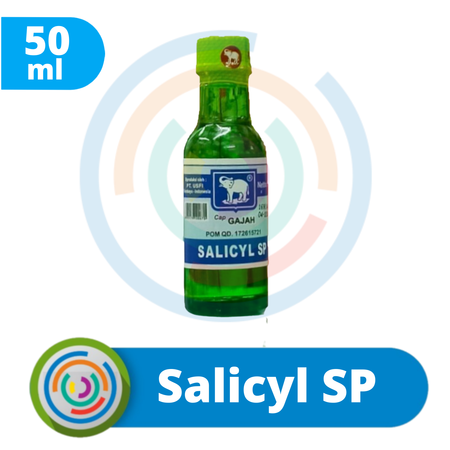 SALICYL SP - SPIRITUS CAIR CAP GAJAH BOTOL KACA | PANU | KADAS | KURAP ...