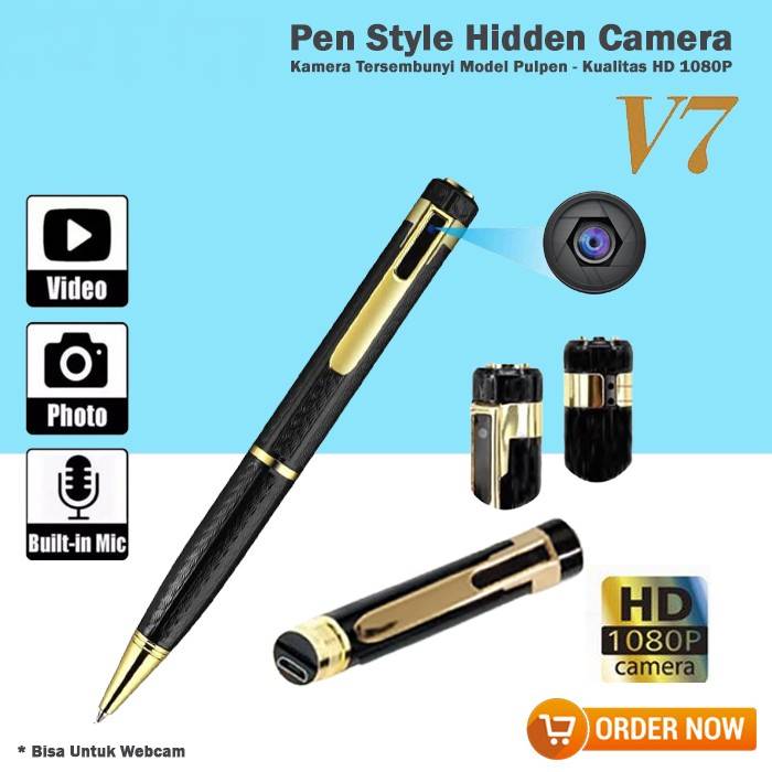 Spy Camera Pen V7 HD 1080P - Kamera Tersembunyi Model Pulpen ...