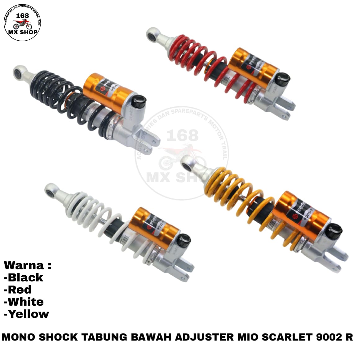 Mono Shock Shockbreaker Monoshock Belakang Scarlet 9002R Tabung Bawah ...