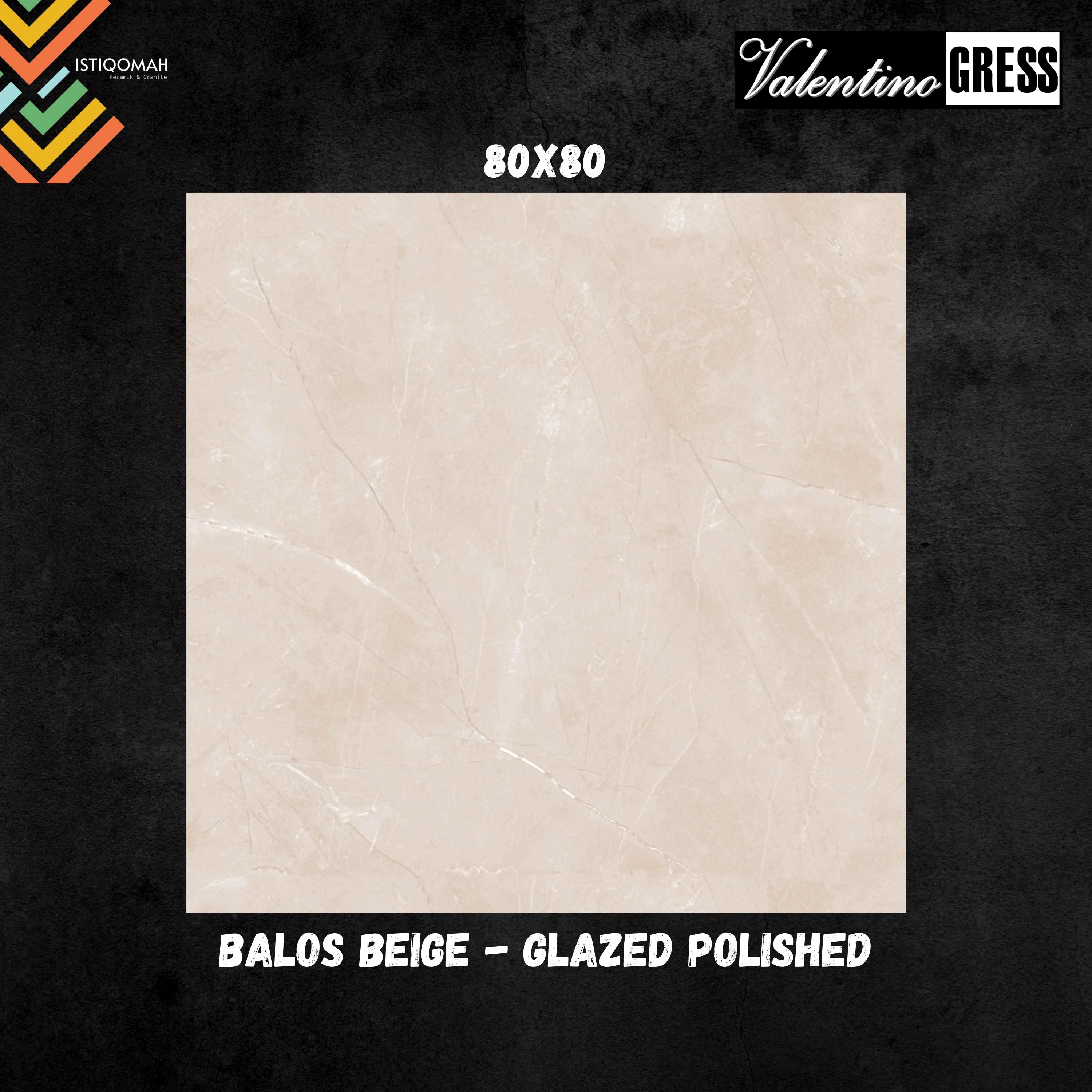 GRANIT 80X80 BALOS BEIGE - GLAZED POLISHED | Lazada Indonesia