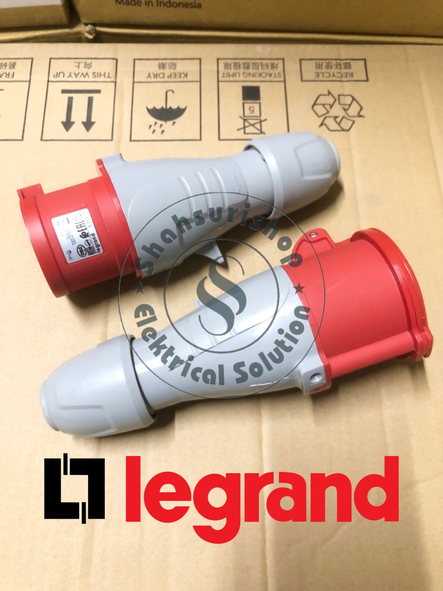 Legrand Mobile Mounting + Straight Plug 32A 3P+E (Male-Female) ip44 ...