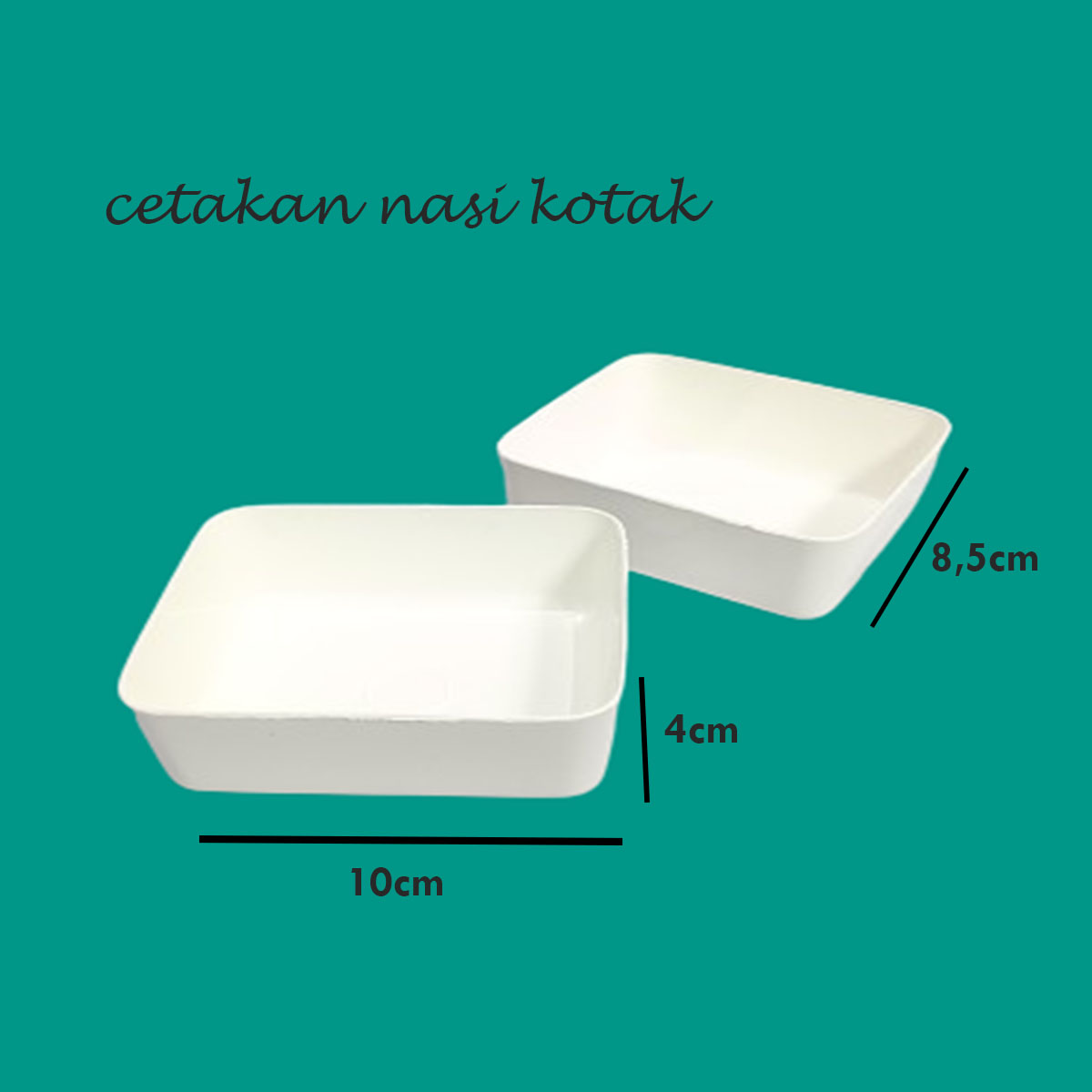 CETAKAN NASI BENTO 10CM / NASI KOTAK / CETAKAN KUE / CETAKAN PUDING ...
