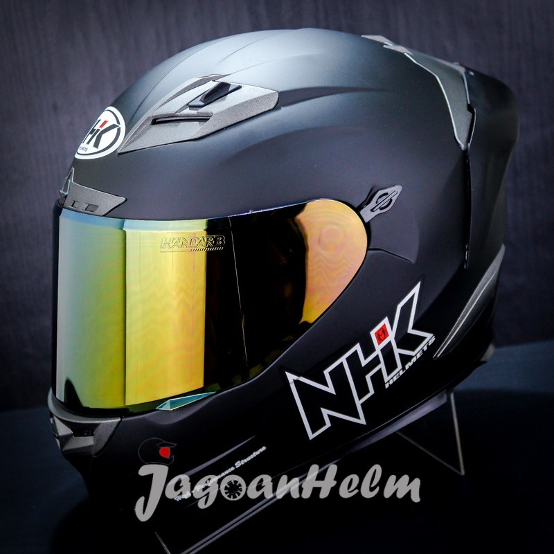 NHK Helm RX9 RX 9 Hitam DOP RX-9 SOLID Black Doff // HELM NHK ORIGINAL ...