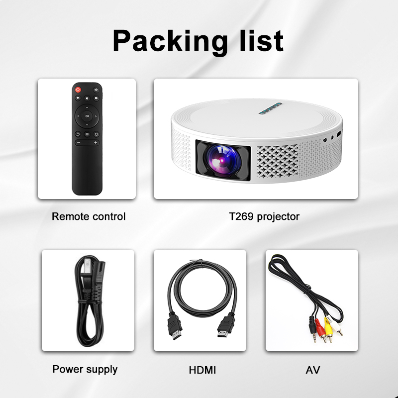 Tripsky Android proyektor T269 WiFi dual-band 300 Ansl Smart Projector Hi-Fi speaker Android 9.0 ...