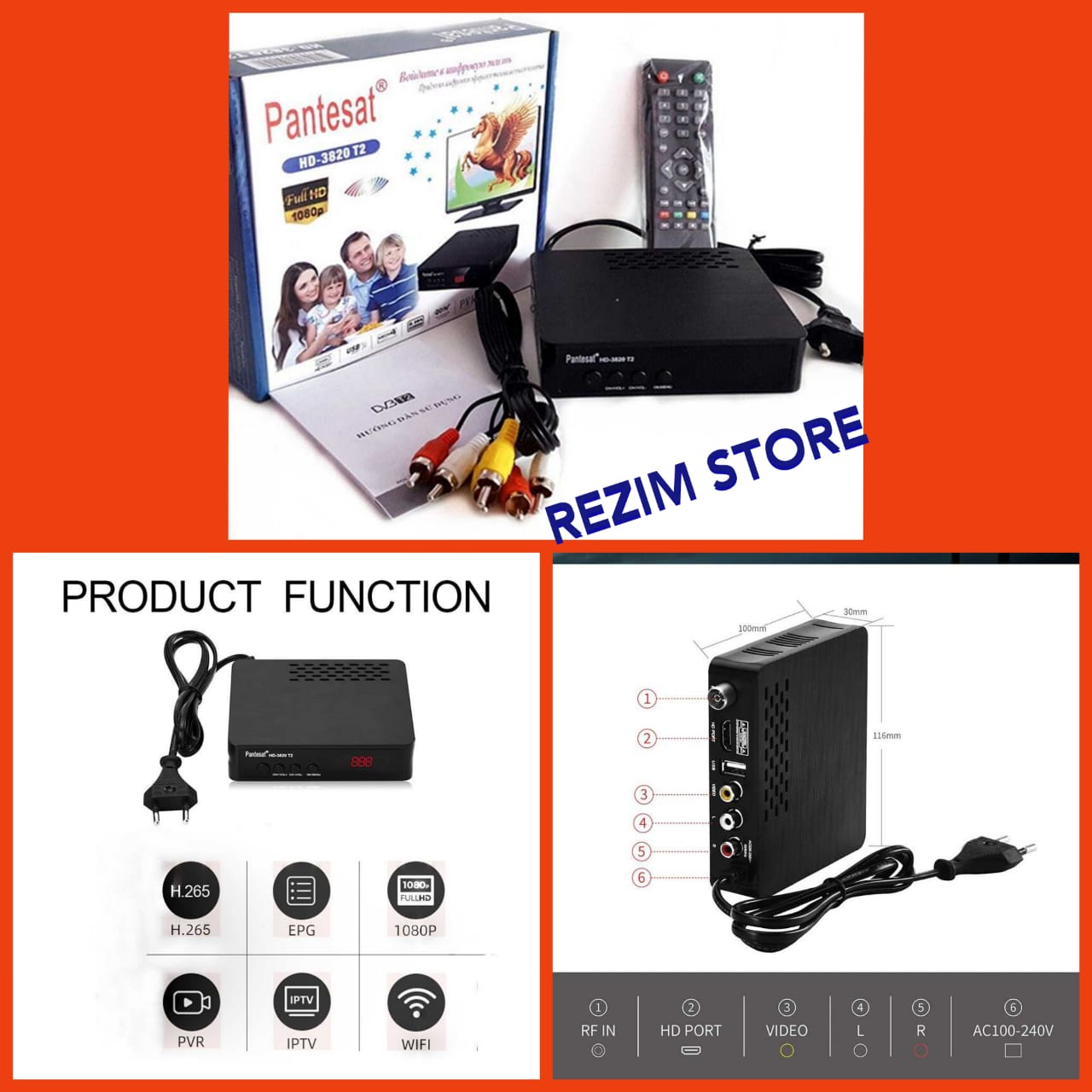 SET TOP BOX DVB T2 STB TV DIGITAL STB DVB T2 PENERIMA SIARAN TV DIGITAL ...