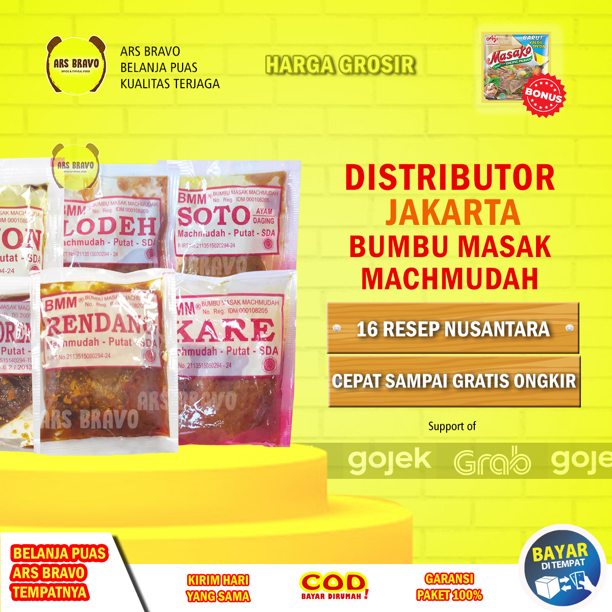 Bumbu Masak Machmudah "BMM" Mahmudah Sidoarjo Rendang Kare Nasi Goreng ...