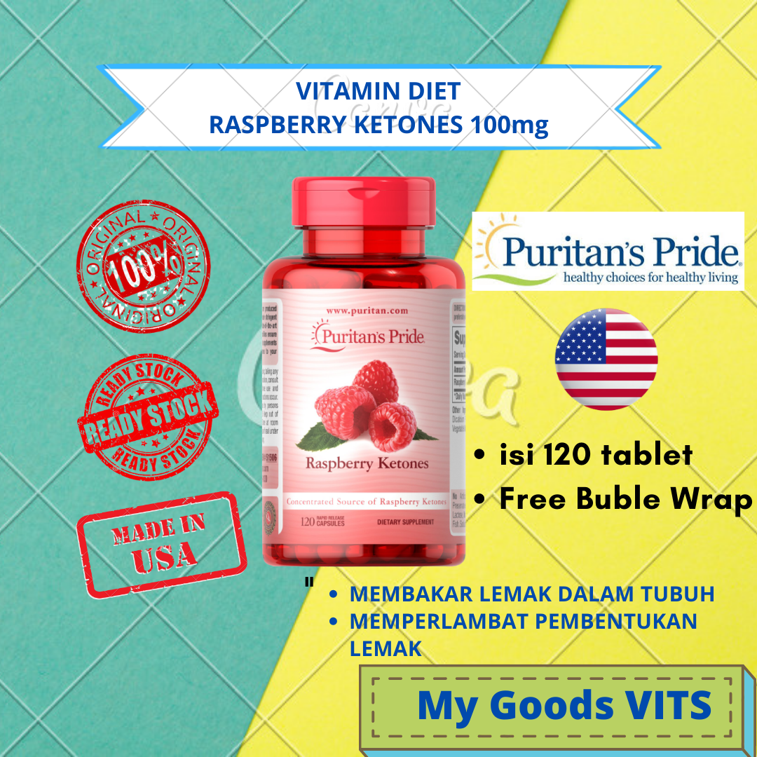 Puritan Pride Raspberry Ketones untuk DIET 100mg isi 120 Kapsul | Lazada Indonesia