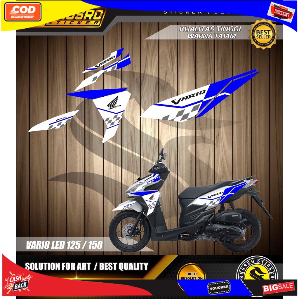 LIS VARIASI STIKER/ STRIPING VARIASI HONDA VARIO 125 & 150 LED TAHUN ...