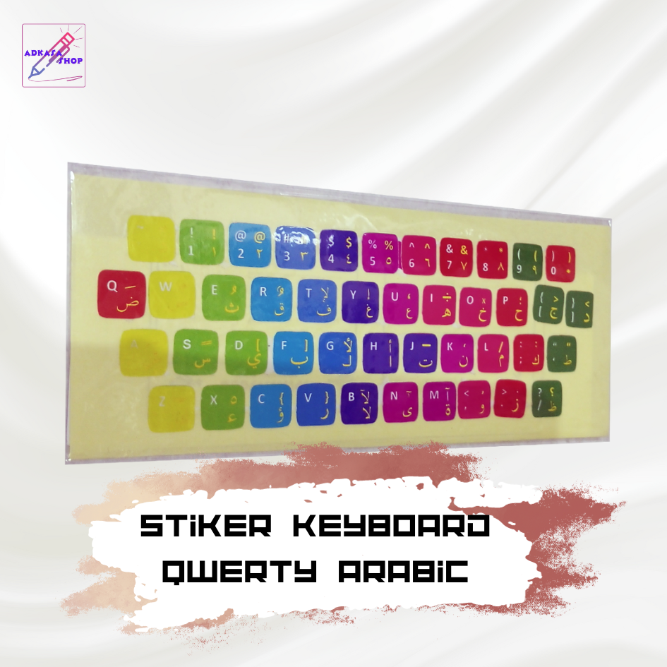 Stiker Keyboard QWERTY font arabic | Lazada Indonesia